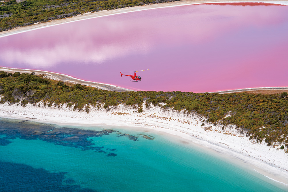 Lake Hillier, Hutt Lagoon, Lake Eyre