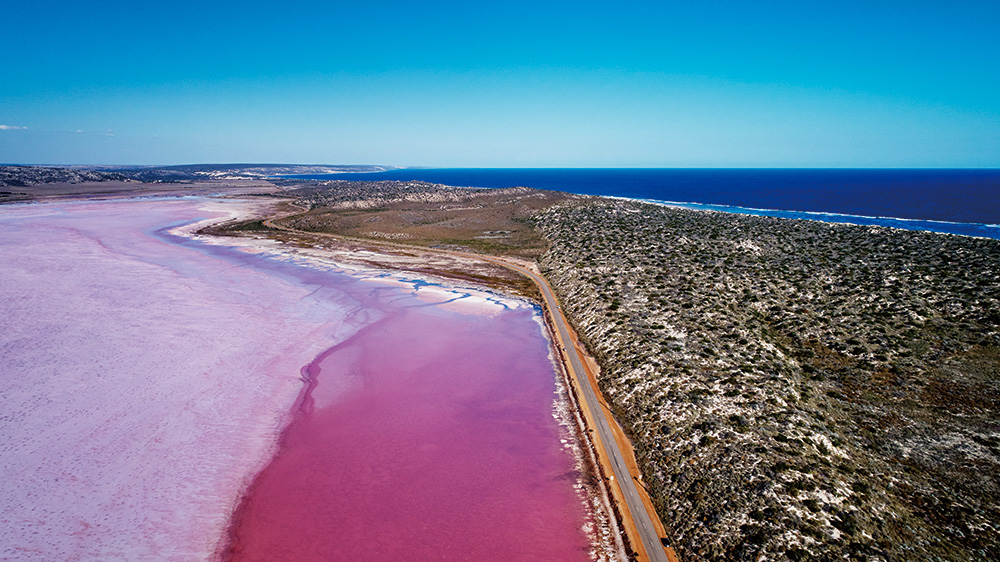 Lake Hillier, Hutt Lagoon, Lake Eyre